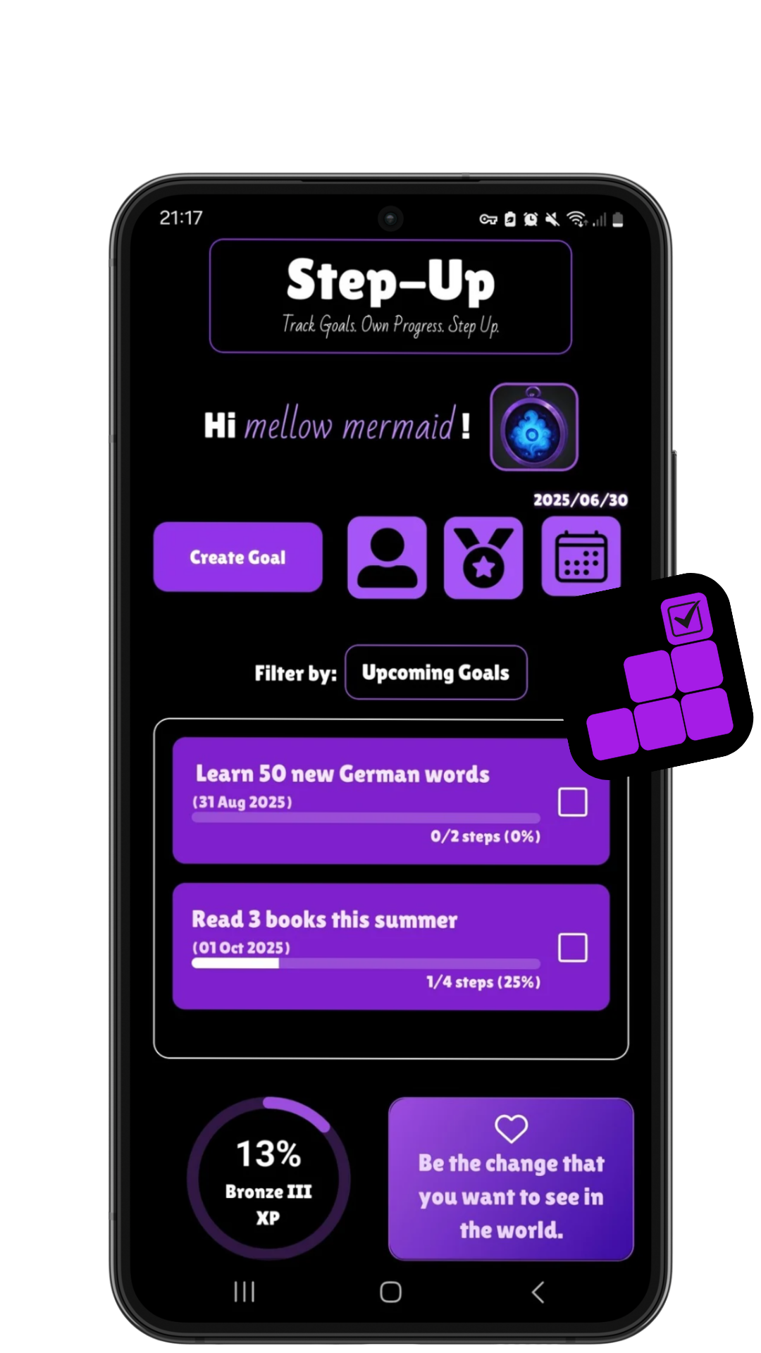 Step-Up - Goal & Habit Tracker